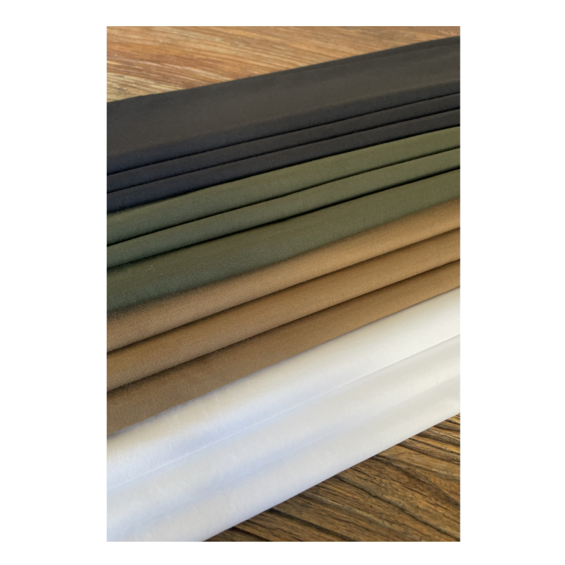 Tissu coton caramel - tissu uni -Fabriqué en France - RideauxVoilages